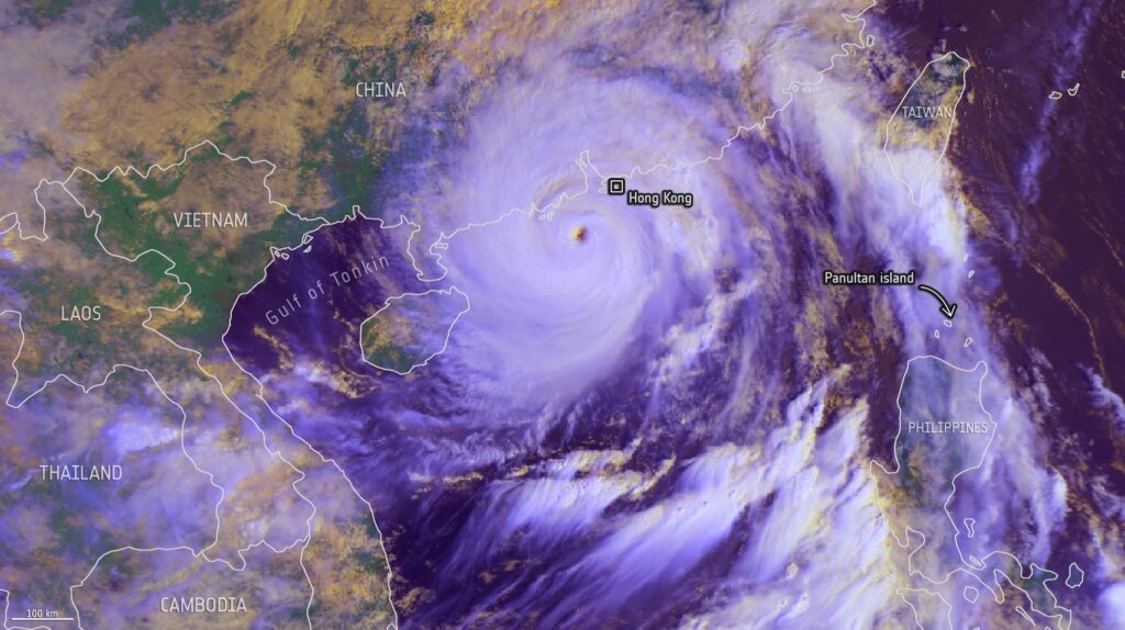 Typhoon Ragasa Seen from Space « Asian Surveying & Mapping
